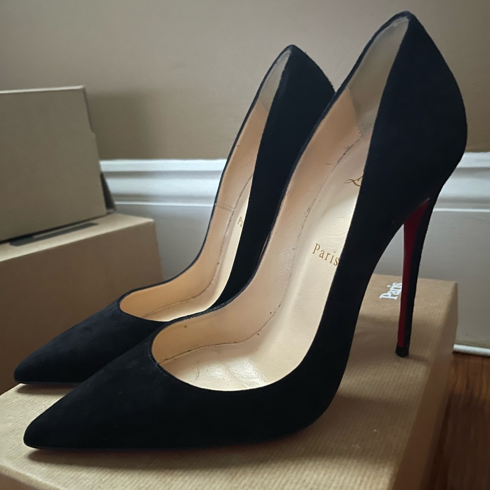Christian Louboutin So Kate 120 Veau Velours - Gem